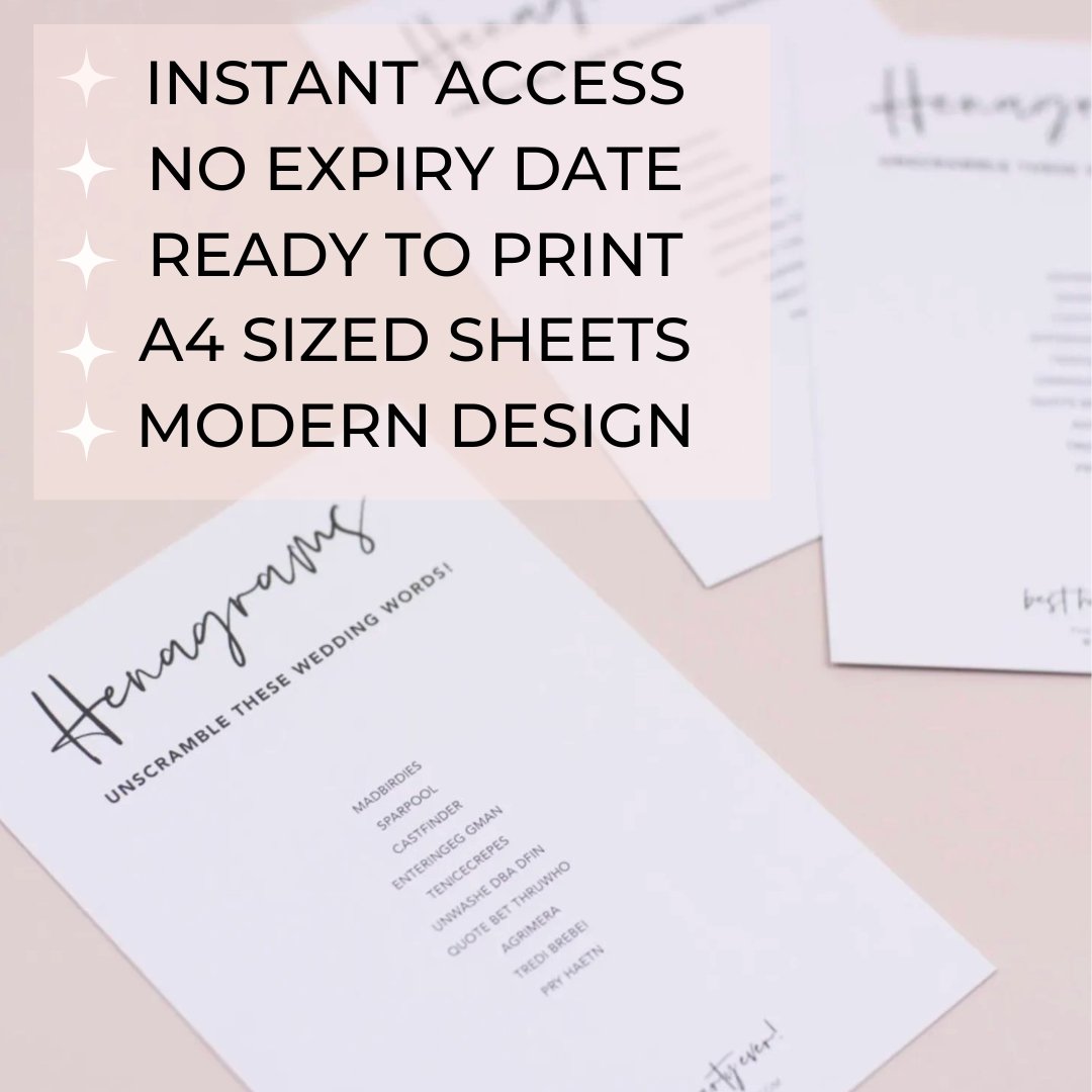 Classy Hen Party Games Download – The Hen Planner