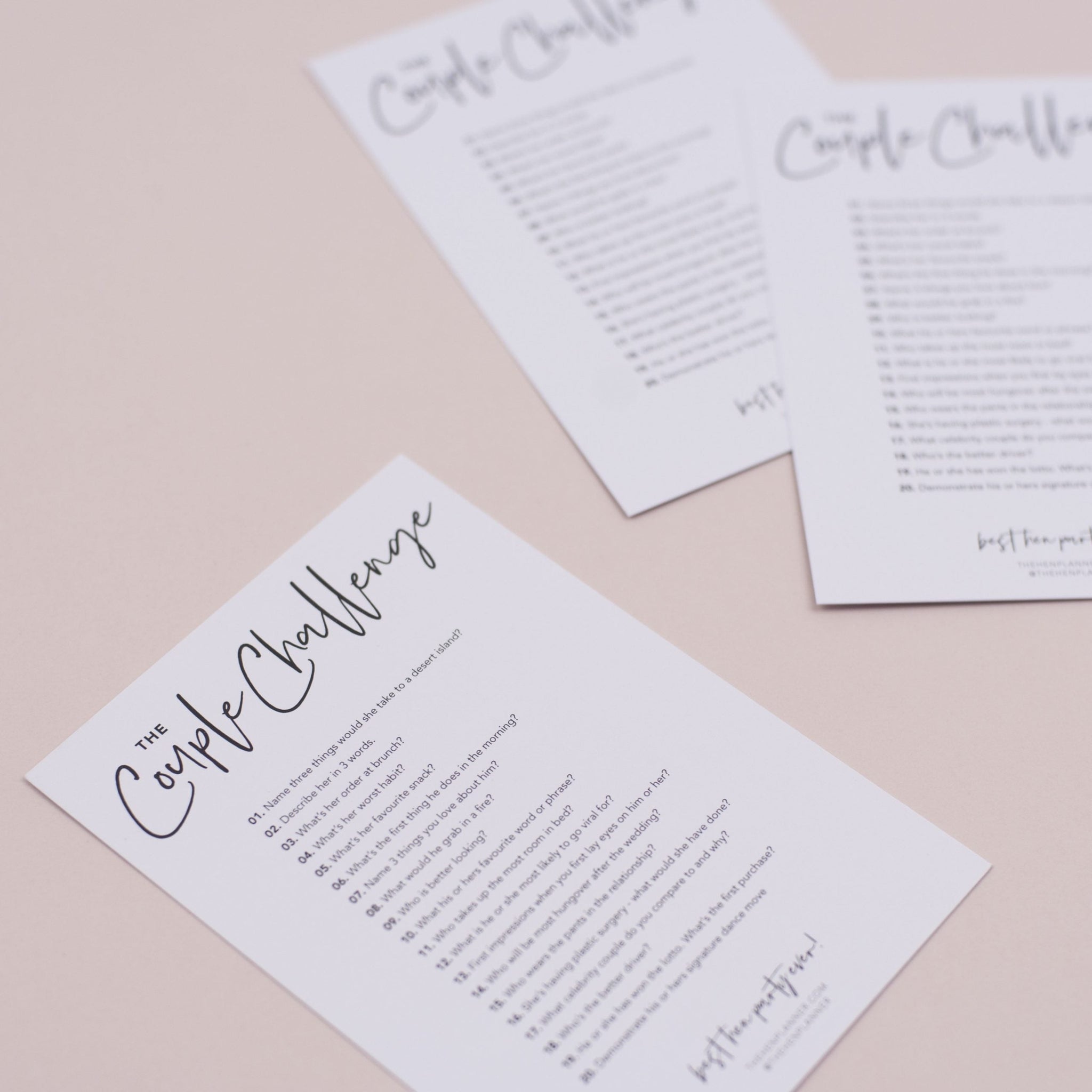 Classy Hen Party Games Download – The Hen Planner