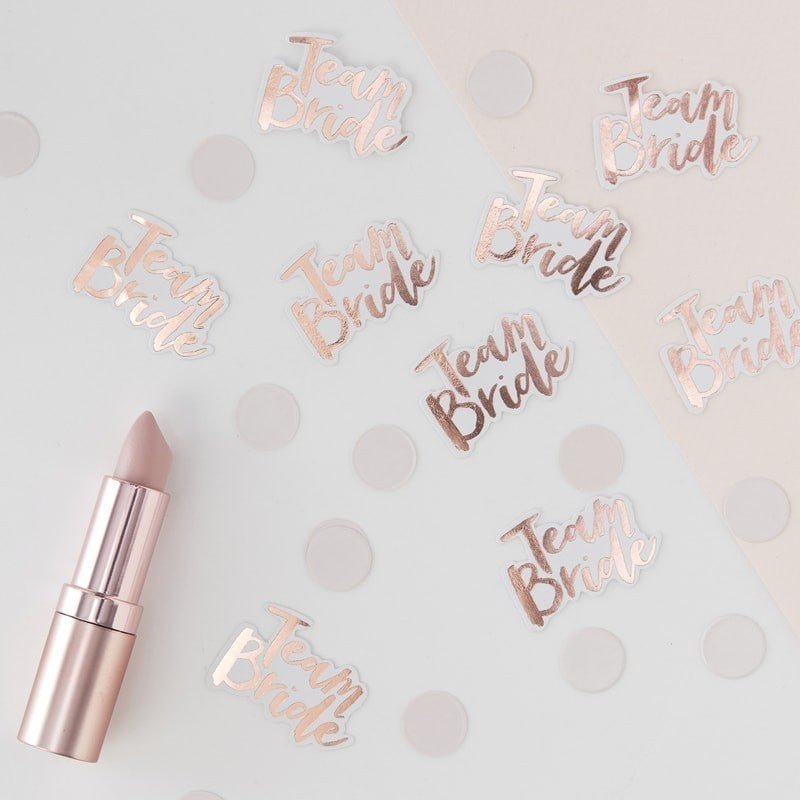 Rose Gold Team Bride Hen Party Confetti – The Hen Planner