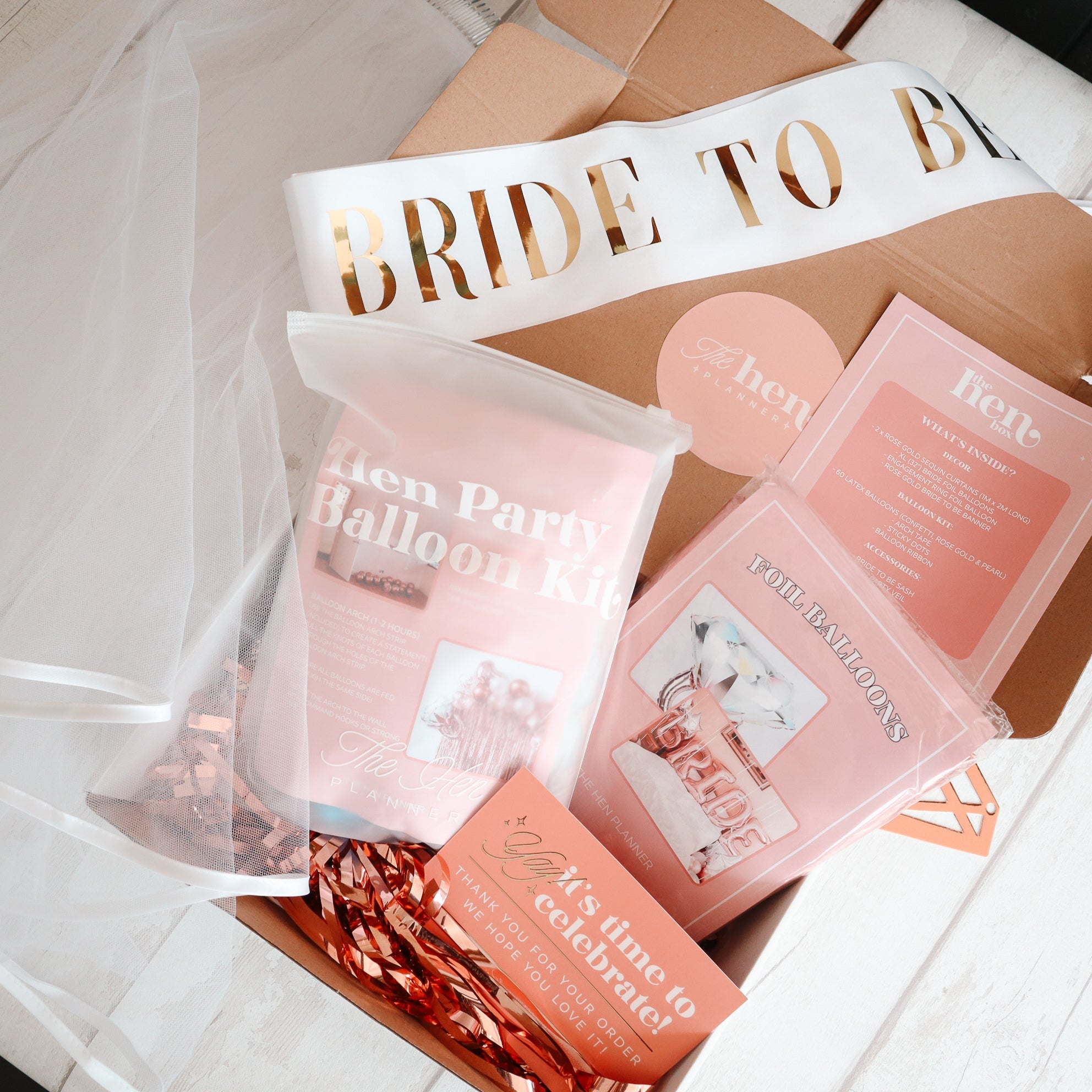The Hen Box - Hen Party Kit in a Box! – The Hen Planner